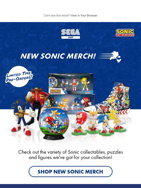 SEGA Shop: New Sonic Stock Now Available! | Milled