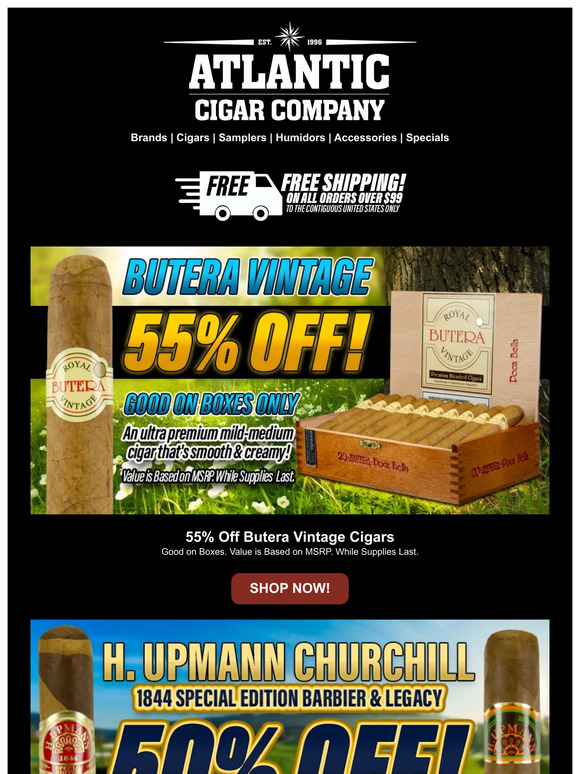 Atlantic Cigar Company: Save Now on Butera Cigars! | Milled