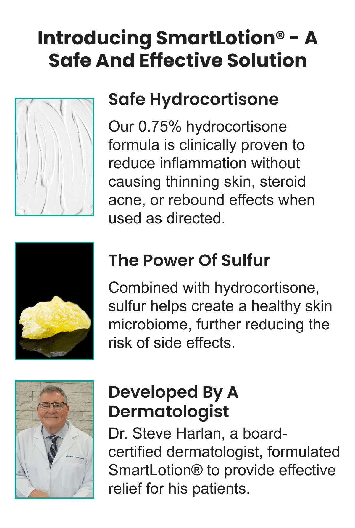 Harlan MD: The Science Behind Hydrocortisone in SmartLotion® | Milled