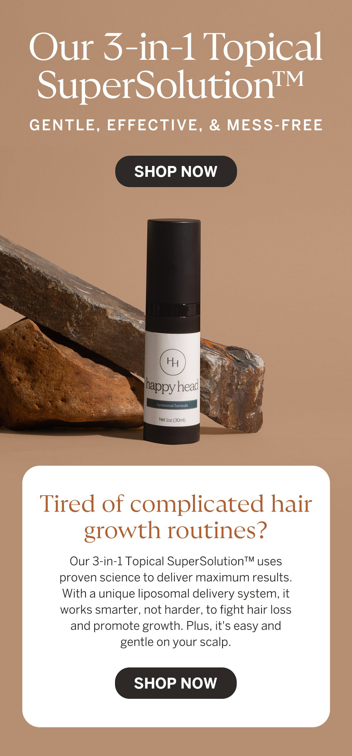 Happy Head: Meet the 3-in-1 Topical SuperSolution™ 🔥 | Milled