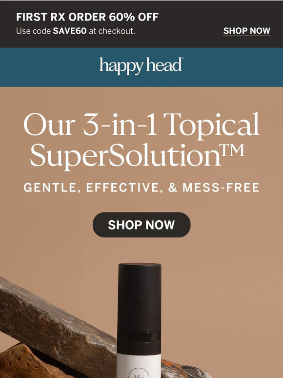 Happy Head: Meet the 3-in-1 Topical SuperSolution™ 🔥 | Milled