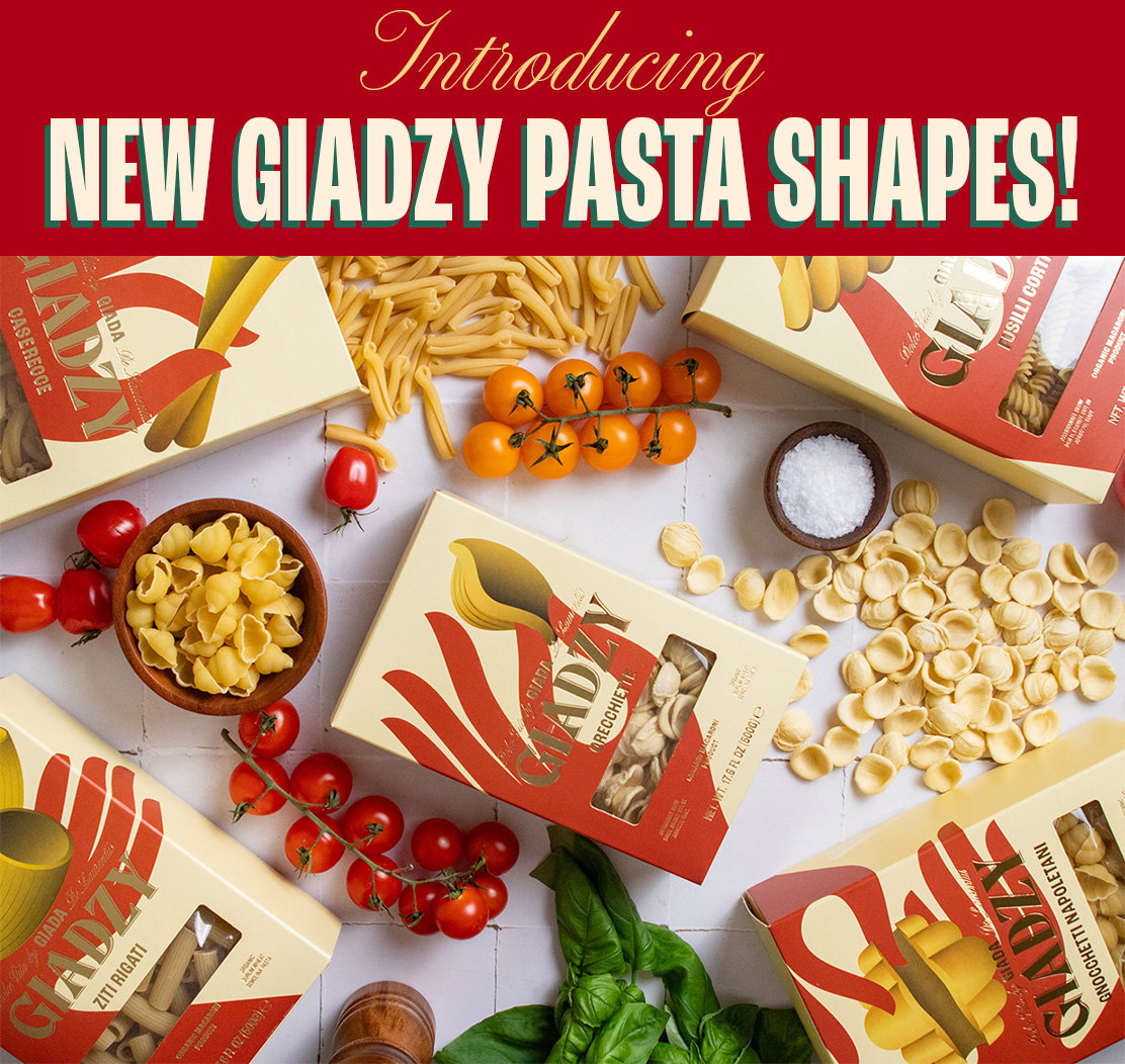 Giadzy: brand new Giadzy pasta shapes are here! | Milled