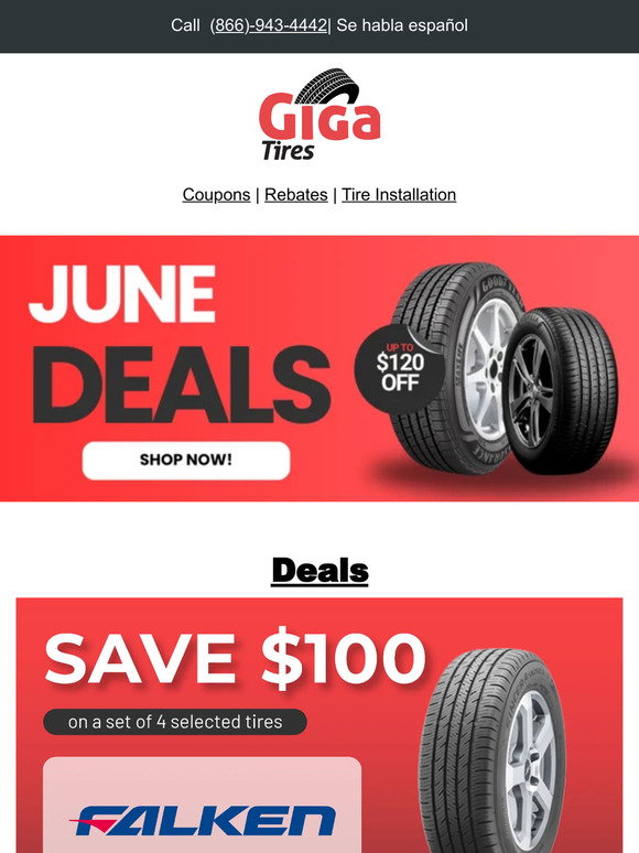 Giga Tires: 🔥 Hot Deals for a Cool Ride – June Tire Savings Inside ...