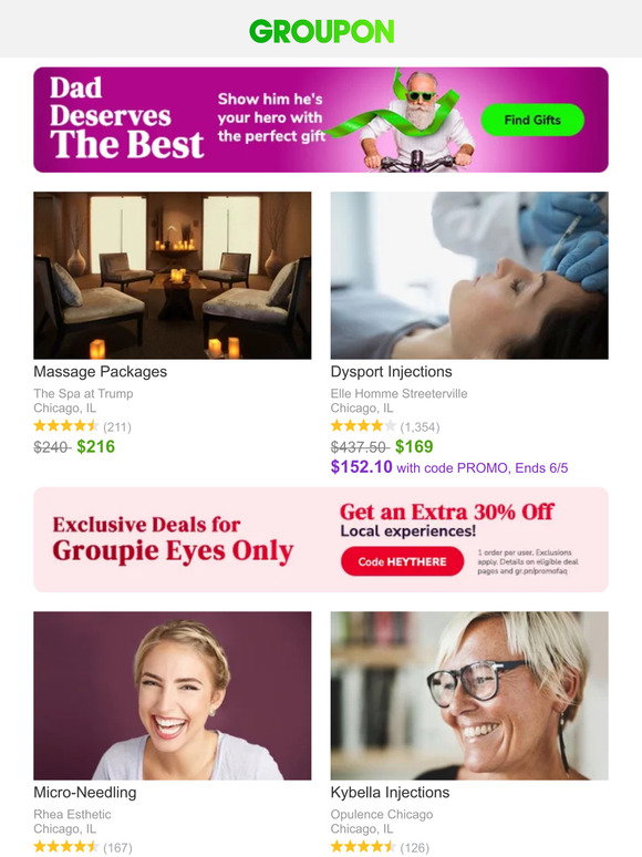 Groupon: Massage Packages and More | Milled