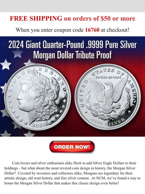 National Collector's Mint: Free Shipping! ★ 2024 Giant Quarter-Pound ...