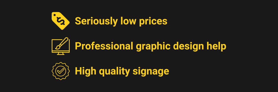 Super Cheap Signs (US): We draw the SIGN - no high prices here! | Milled