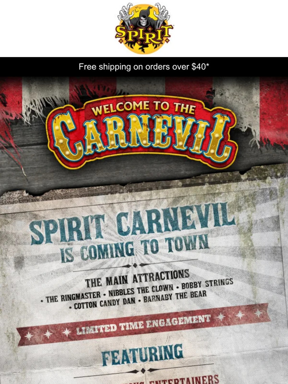 Spirit Halloween: 🚨 The Carnevil Lineup REVEALED! | Milled