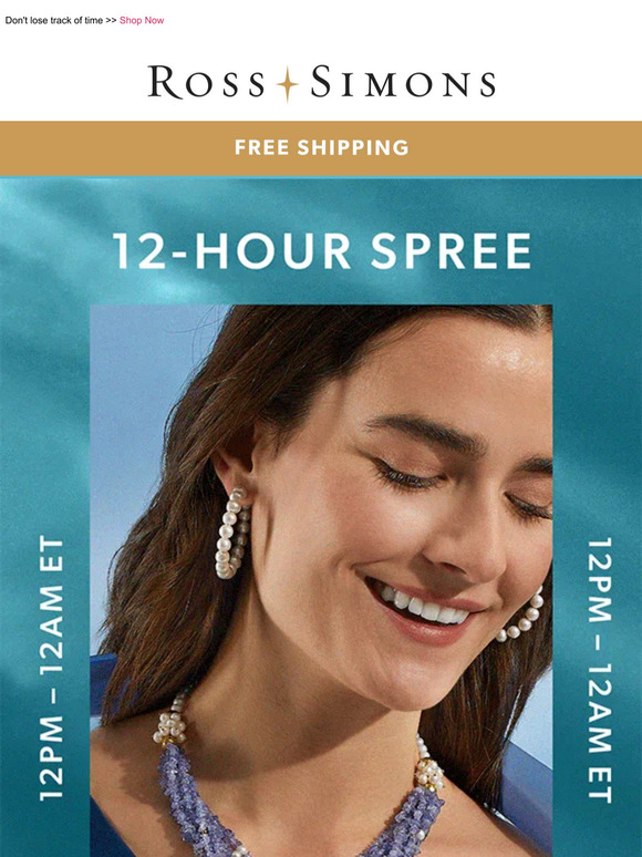 Ross-Simons: Want 40% off? You've got 12 hours…GO! 🏃🏻‍♀️ | Milled