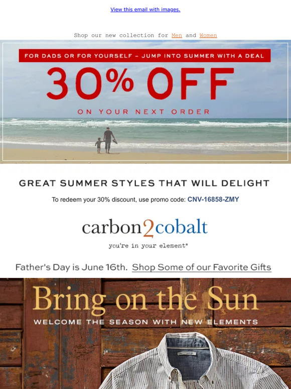 Cobalt 27, LLC: 30% OFF + The Sunny Season is Here | Milled