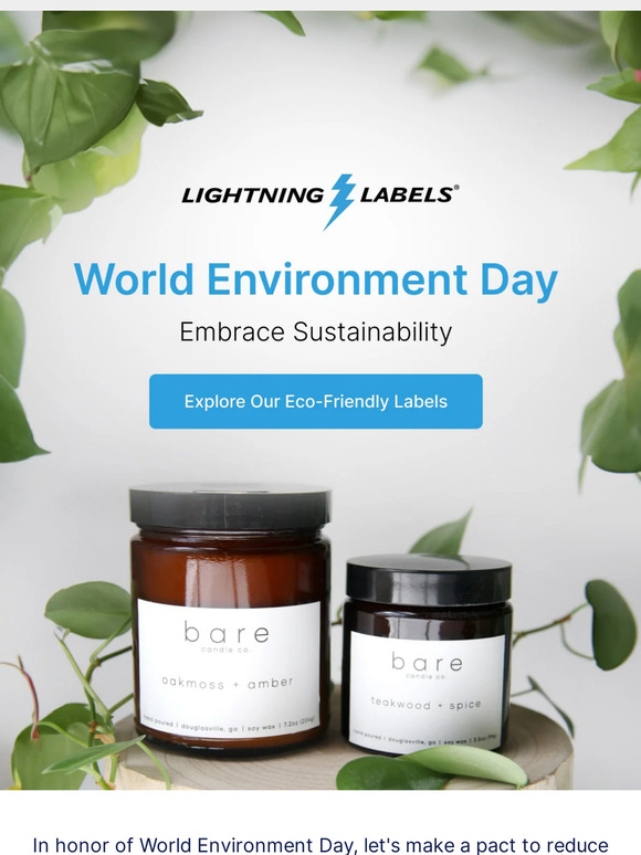 Lightning Labels: Celebrate World Environment Day with Our Eco-Friendly ...