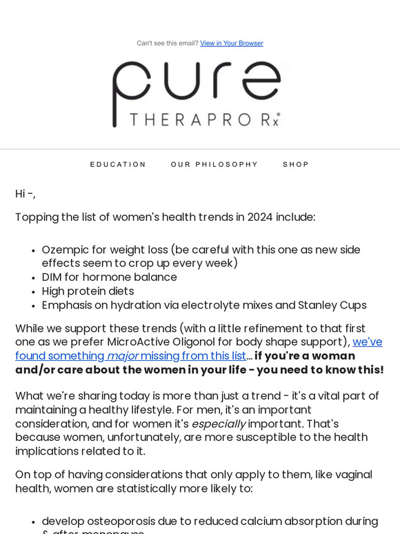 Pure TheraPro Rx: The 4 top women's health trends in 2024 (so far ...