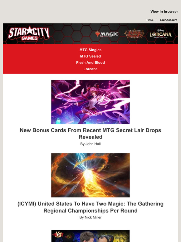 Star City Comics & Games: 🌟 All-New MTG Secret Lair bonus cards ...