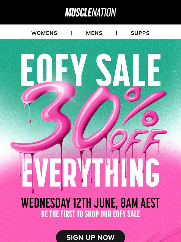 Muscle Nation: Your EOFY Invitation 🤩 | Milled