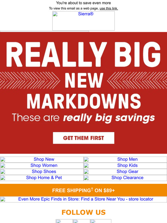 Sierra Trading Post: These new markdowns are big | Milled