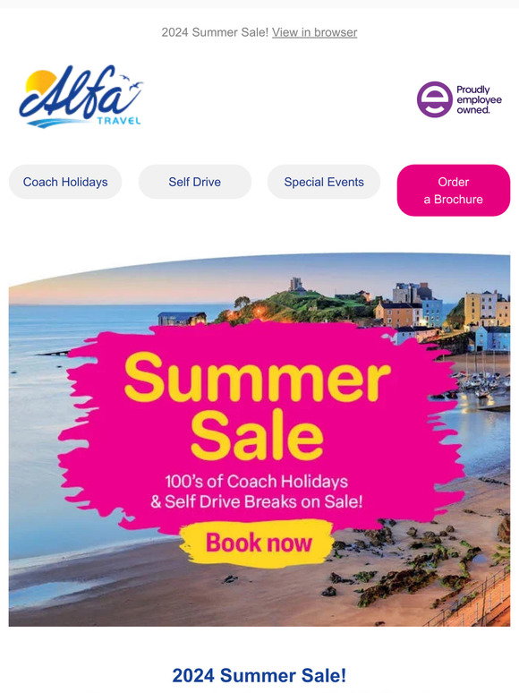 Alfa Travel: 2024 Summer Sale! ☀ 🚌 | Milled