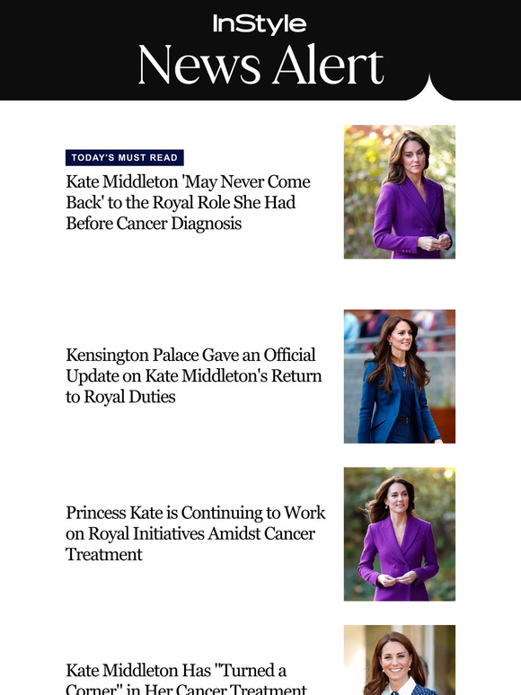 InStyle: Kate Middleton "may never come back" to royal duties she had ...