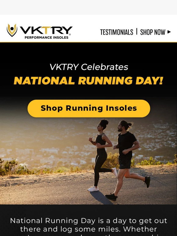 VKTRY Gear: Get Ready to Run with VKTRY Insoles this National Running ...