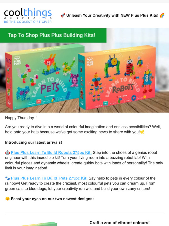 CoolThings: Colourful creations await... Explore the latest Plus Plus ...