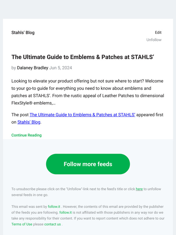 Stahls': The Ultimate Guide to Emblems & Patches at STAHLS’ | Milled