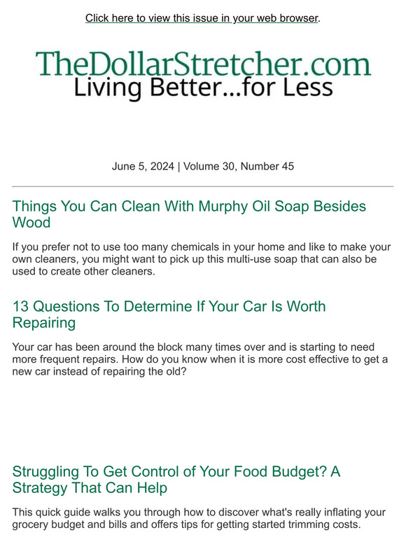 Dollar Stretcher: Struggling To Get Control of Your Food Budget? A ...