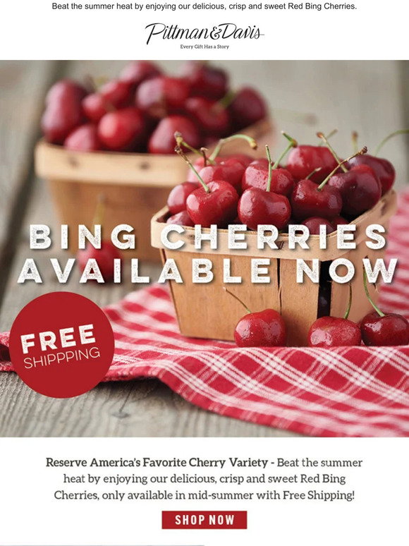 Pittman & Davis: Reserve America's Favorite Cherry Variety - Bing ...