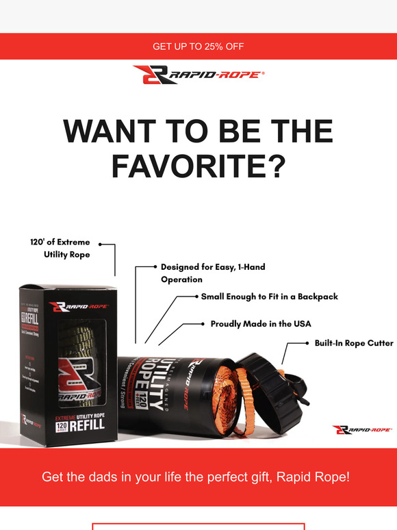 Rapid Rope: What are you getting dad for Father's Day? | Milled