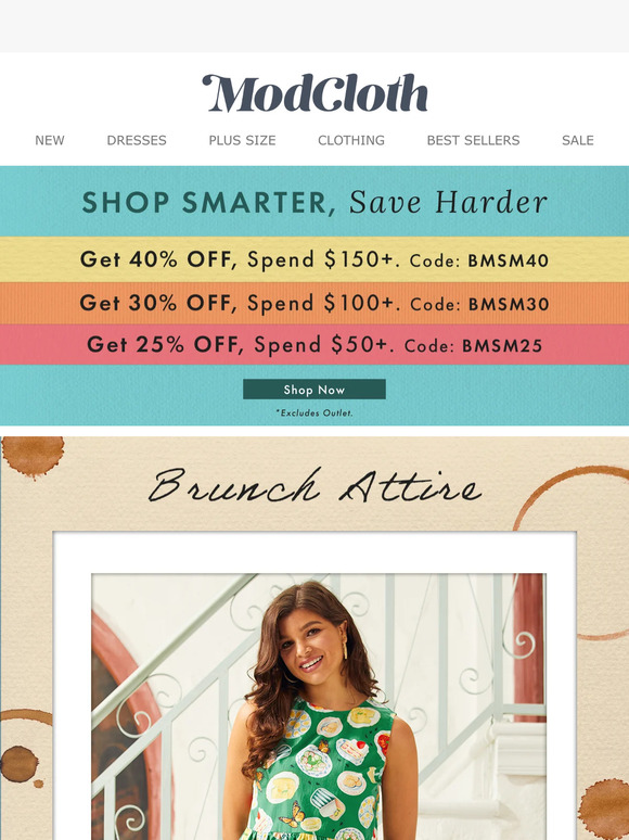 Modcloth Email Newsletters: Shop Sales, Discounts, and Coupon Codes