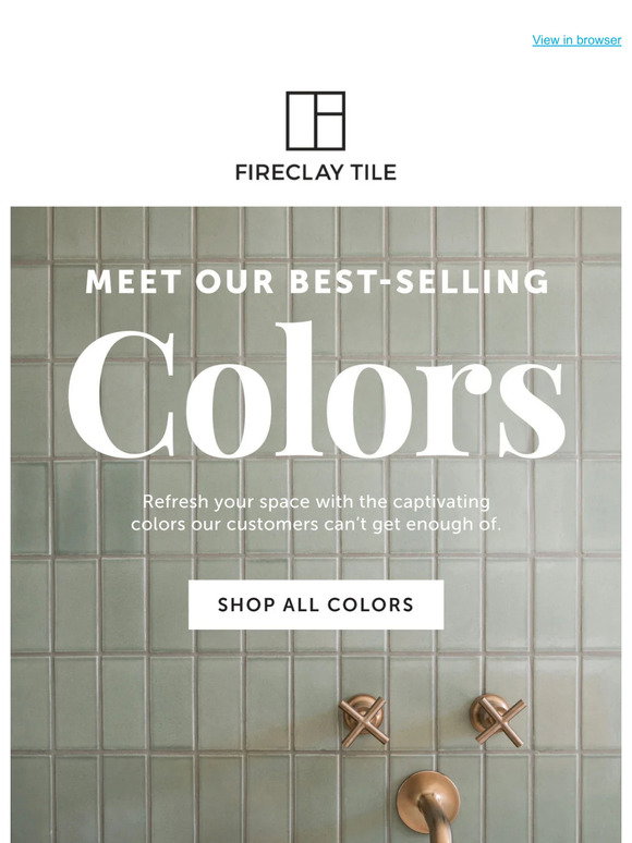 Fireclay Tile: Our top-trending colors 🎨 | Milled