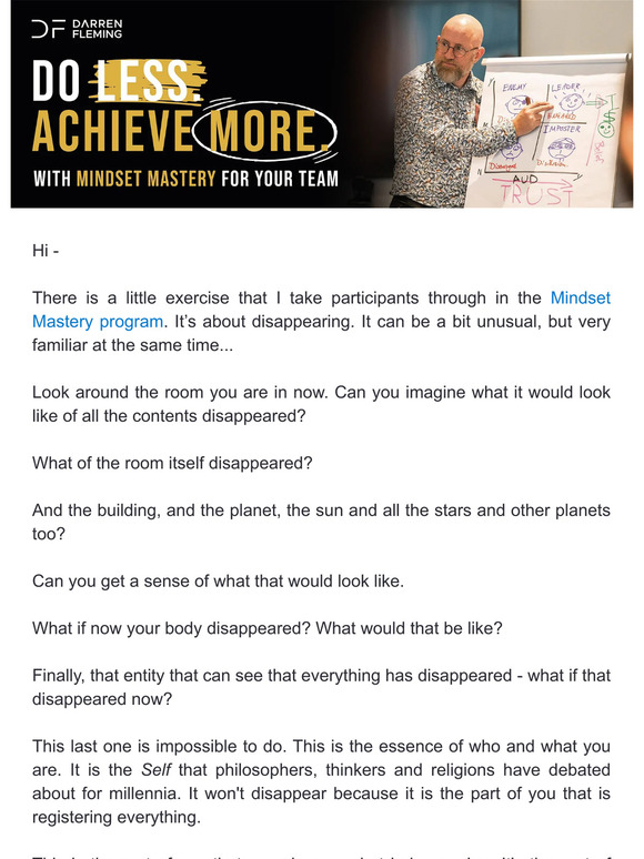 Executive Speaking: The Disappearing Room | Milled