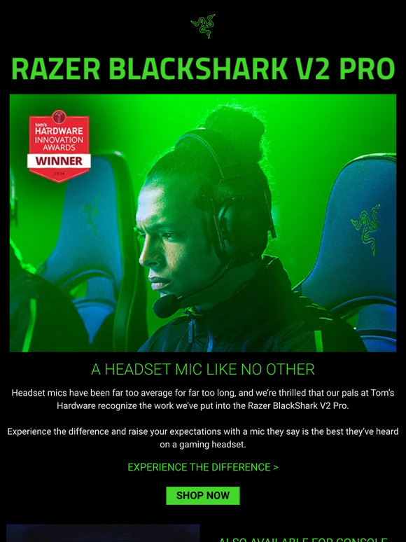 Razer: The Razer BlackShark V2 Pro Wins for Innovation | Milled