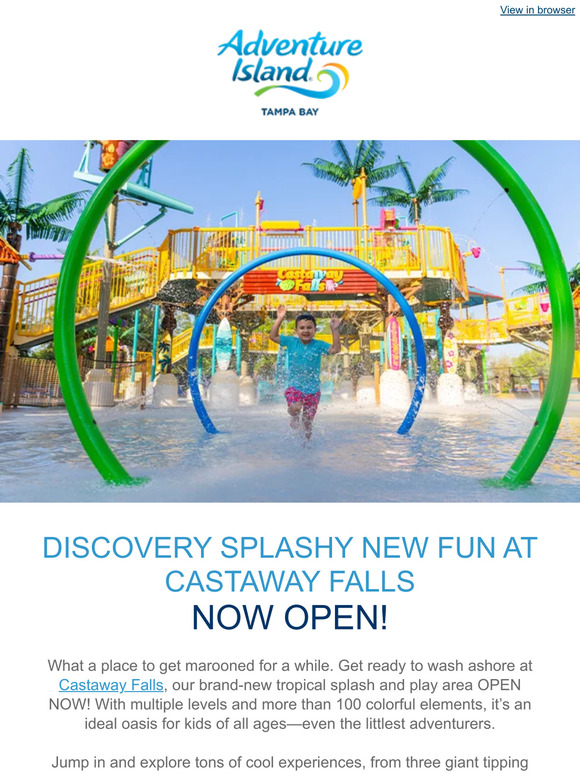 SeaWorld: Discover Splashy New Fun at Castaway Falls, Now Open! | Milled