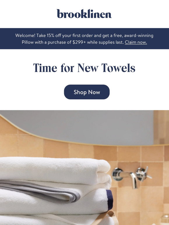 Brooklinen: Dive Into Summer with Our New Towels! | Milled