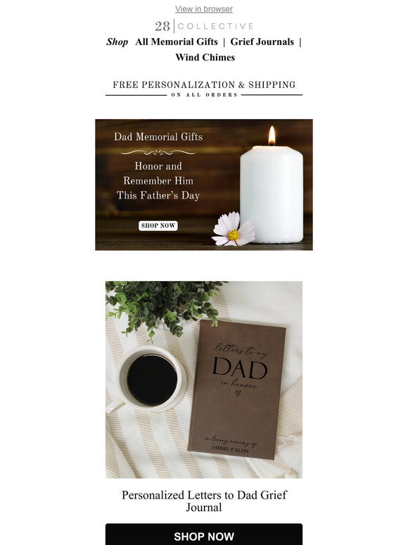 28 Collective: Remember Dad with Lasting Memorial Gifts | Milled