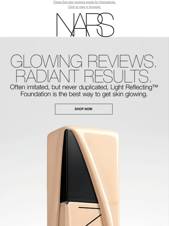 NARS Email Newsletters: Shop Sales, Discounts, and Coupon Codes