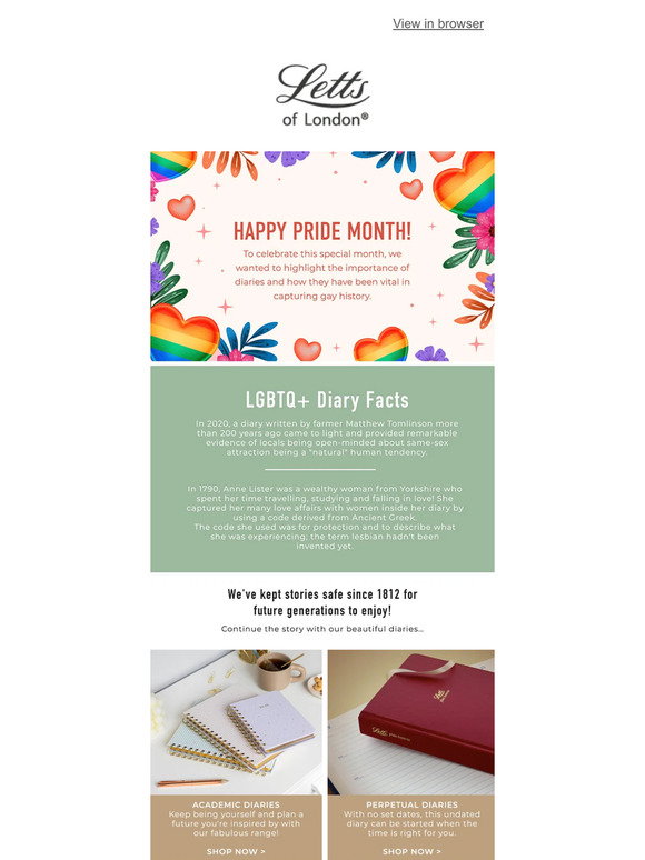 Letts of London: Happy Pride Month! | Milled
