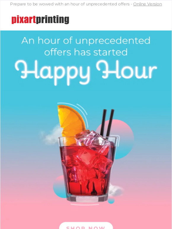 Pixartprinting: Explore a world of unmissable offers: Happy Hour has ...