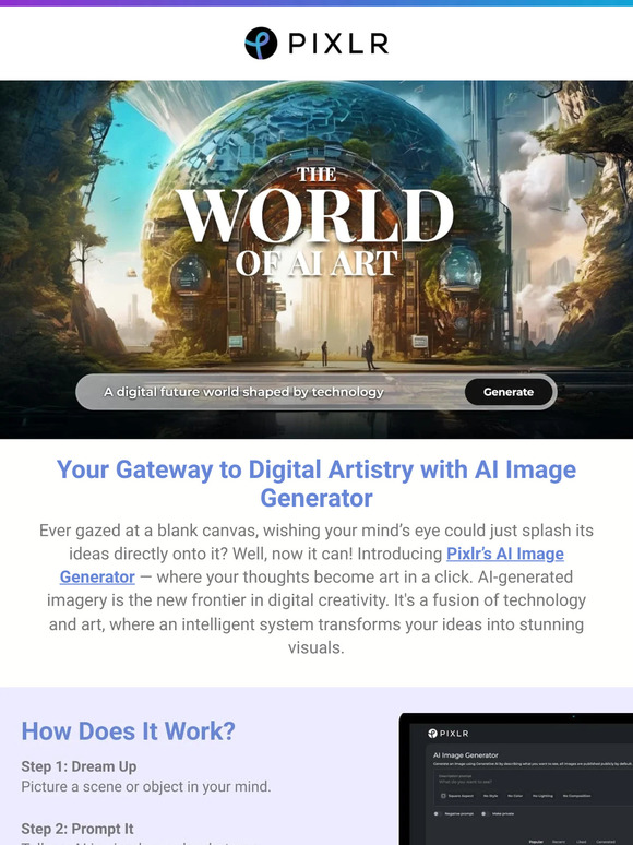 Pixlr: Transform text into visuals with Pixlr AI! | Milled