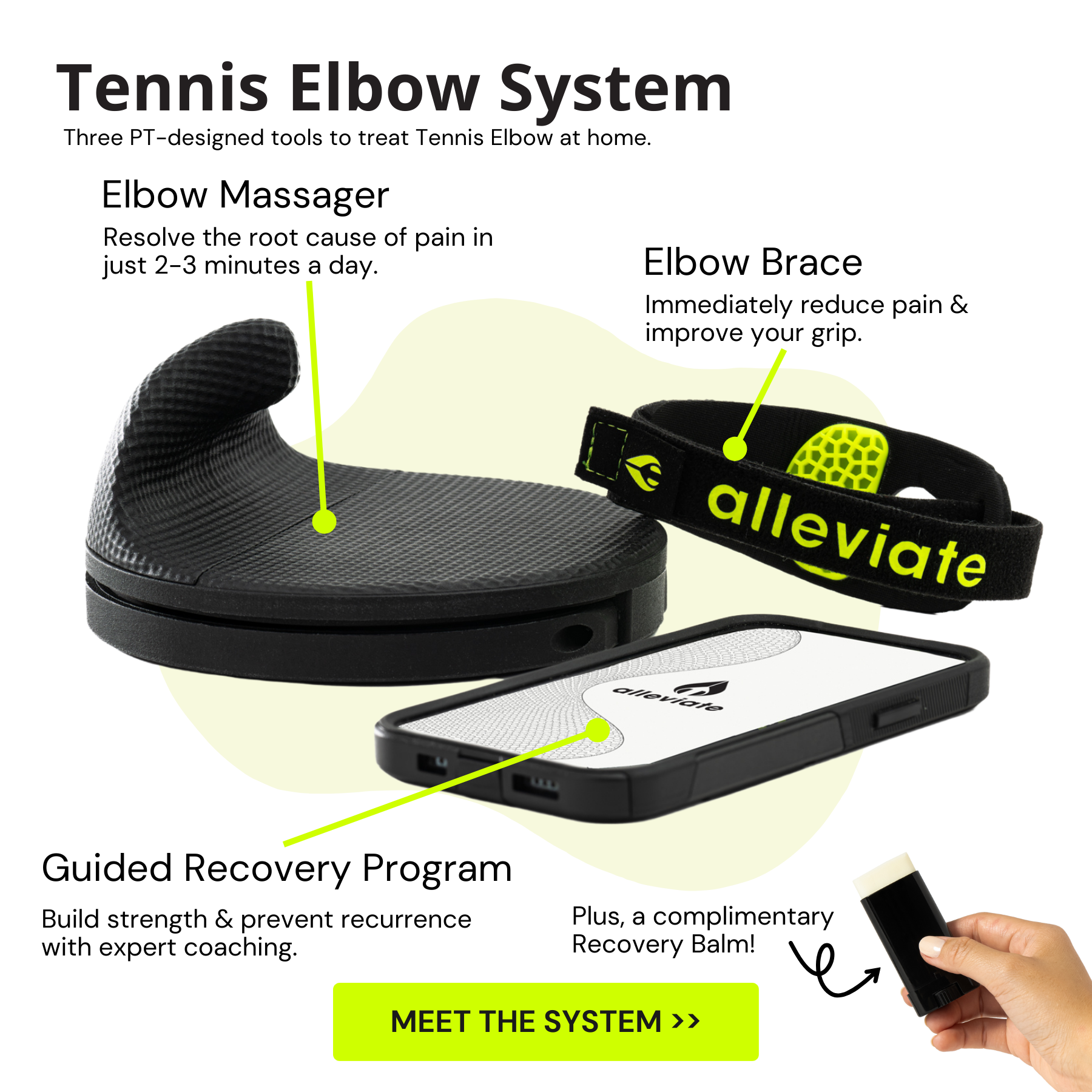 Alleviate Therapy: Tennis Elbow System Is Here! (For Real) | Milled