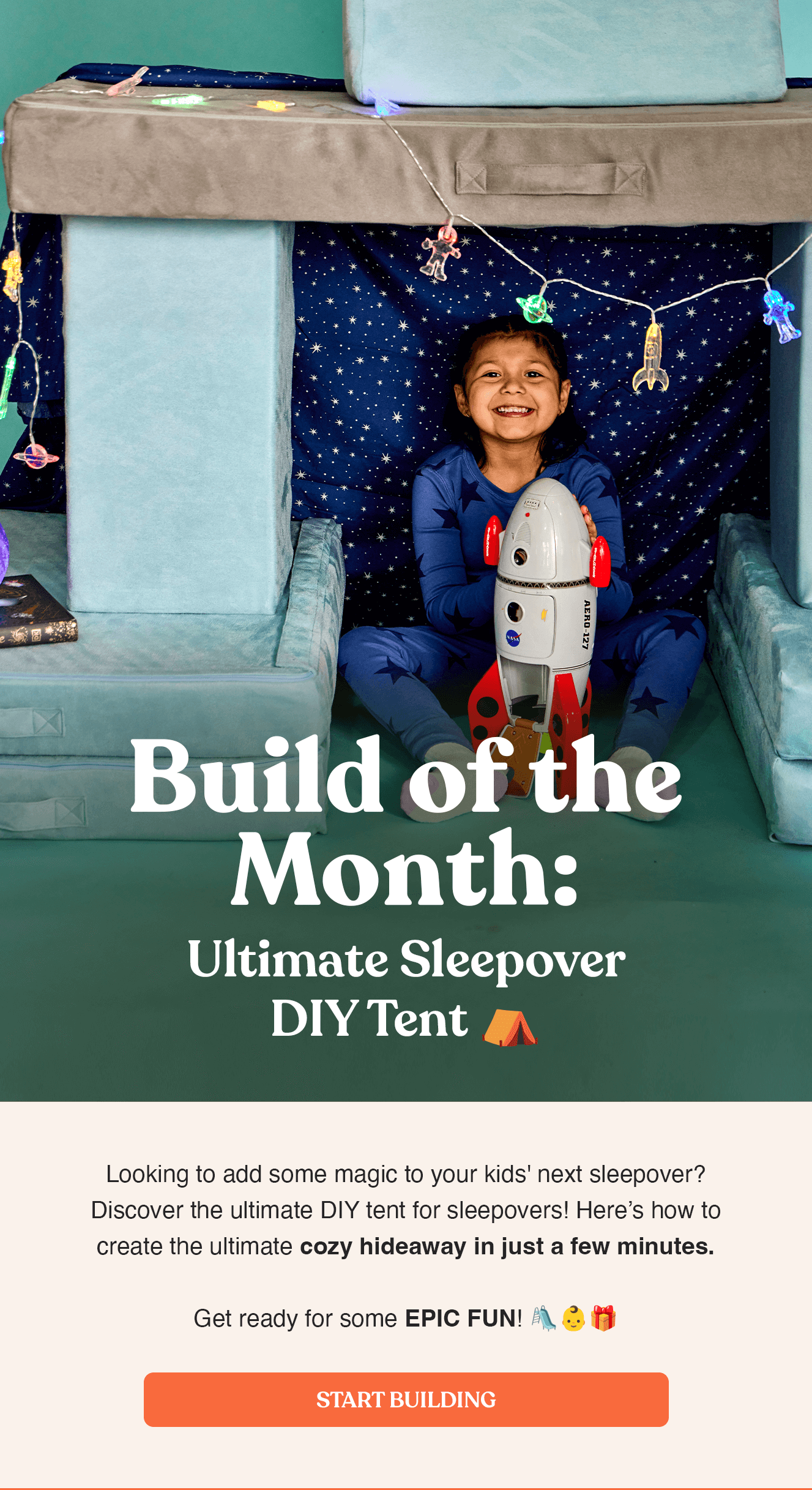 Shenanigan Kids: Build of the Month: Ultimate Sleepover DIY Tent | Milled