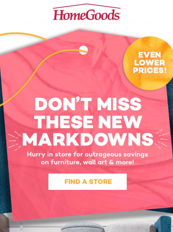 HomeGoods: IN STORE: *NEW* MARKDOWNS | Milled