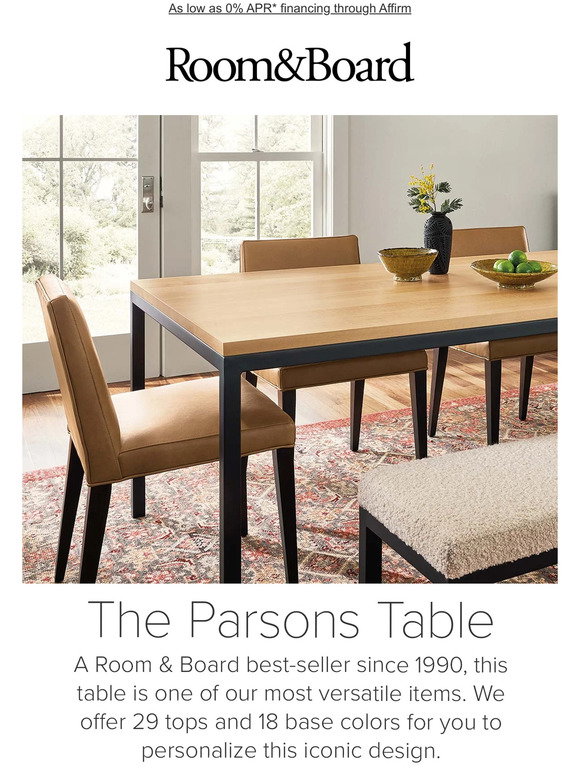 Room & Board: This table has been a favorite for more than 30 years ...