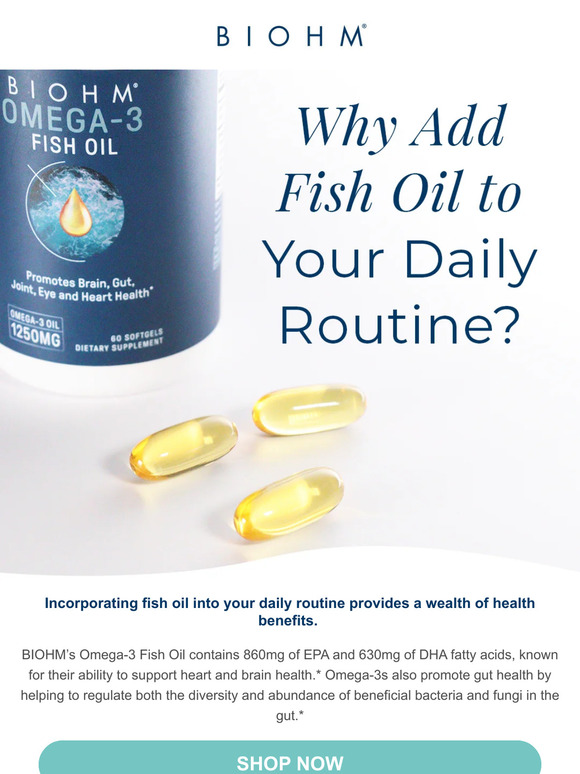 BIOHM: Why Add Fish Oil to Your Daily Routine? (for FREE!) | Milled