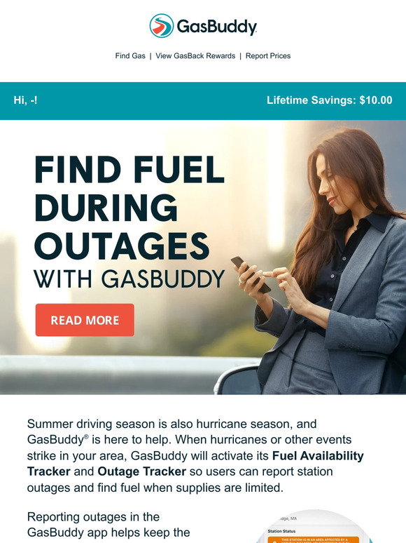 GasBuddy: ⛽ Find gas during outages | Milled