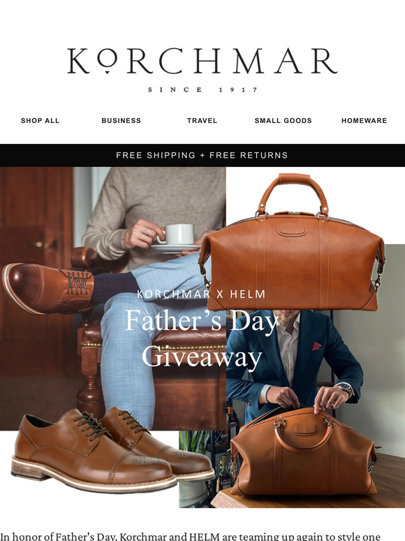 Korchmar: Korchmar Father's Day Giveaway: Enter to win! | Milled