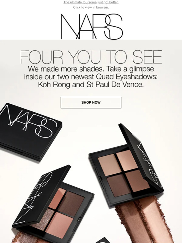 NARS Email Newsletters: Shop Sales, Discounts, and Coupon Codes