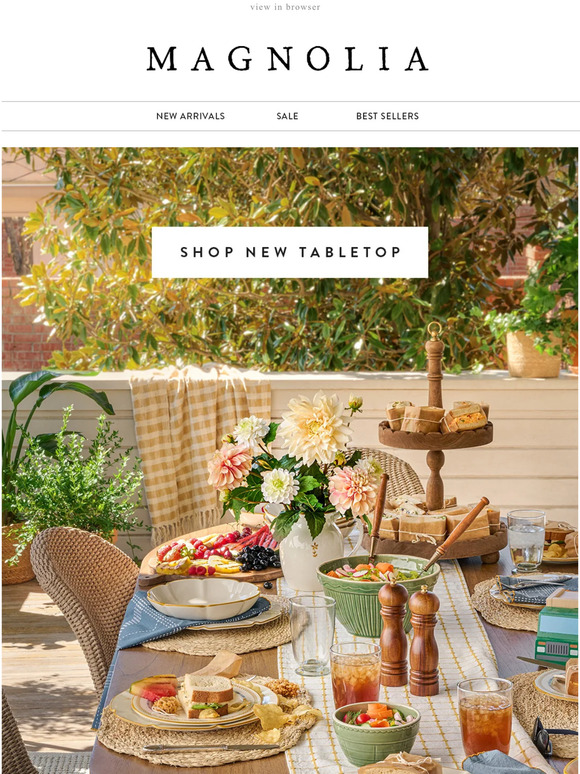 Magnolia Email Newsletters: Shop Sales, Discounts, and Coupon Codes