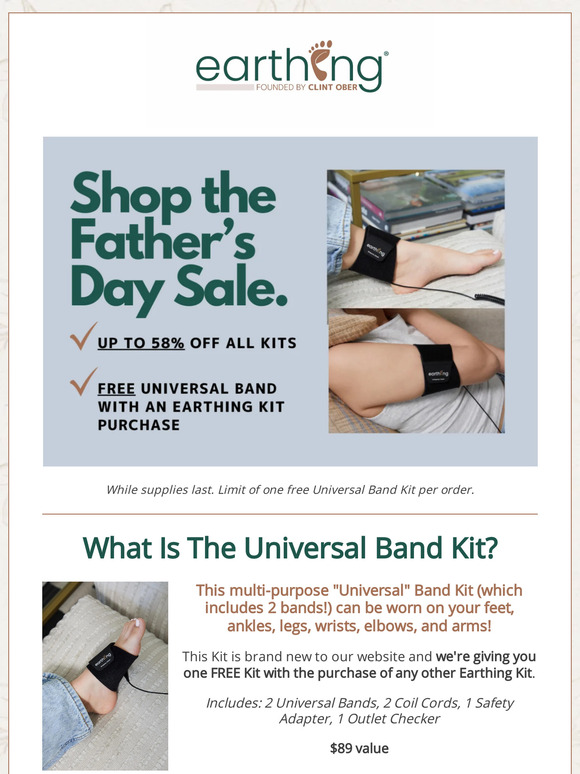 Earthing: Father's Day Sale: Kits Up To 53% off + Free Universal Band ...