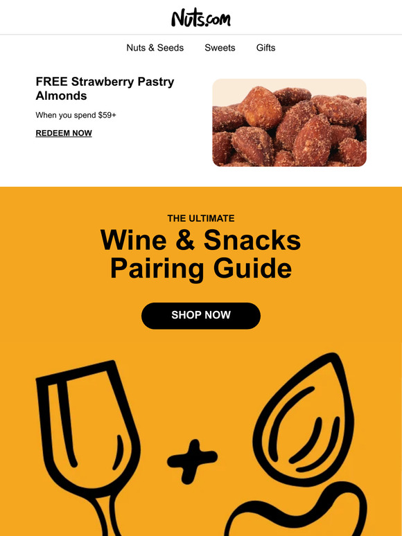 Nuts.com: The Ultimate Snack & Wine Pairing Guide | Milled