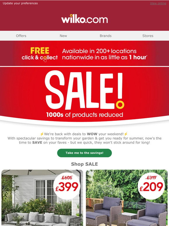 Wilko.com: Start your summer in style with our SALE! ☀️ | Milled