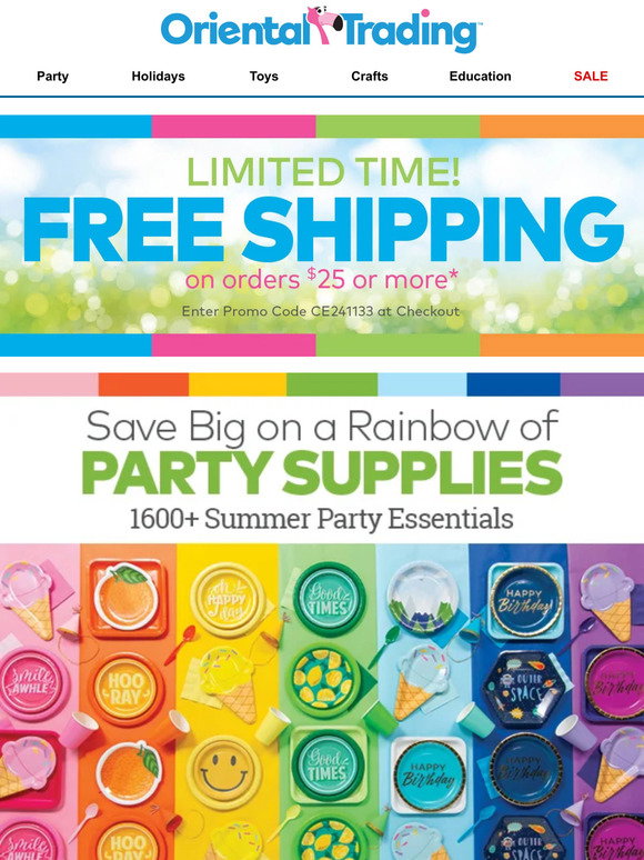 Oriental Trading Company: Sun-sational Savings on Summer Parties 🎉 | Milled